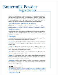 Buttermilk Powder Spec Sheet: | ThinkUSAdairy by the U.S. Dairy Export ...